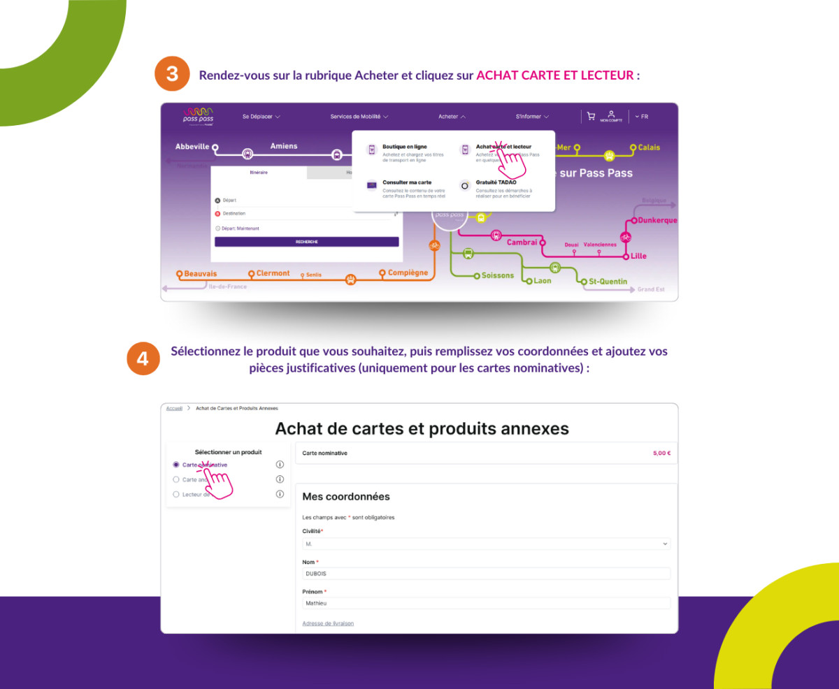 Commander une carte Pass Pass | Pass Pass